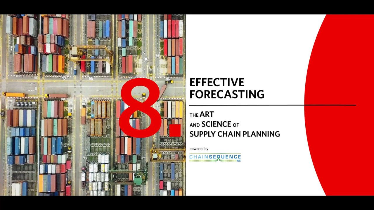 The Art and Science of Supply Chain Planning: 08 — Effective ...